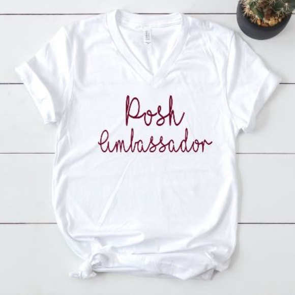 PosherSwag | Tops | Posh Ambassador Short Sleeve Graphic Tshirt | Poshmark